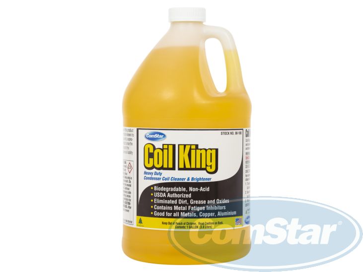 Coil King, Alkaline Foaming Condenser Coil Cleaner & Brightener, 1 Gallon